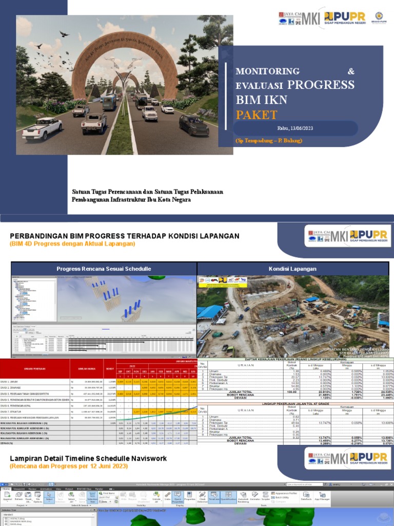 Laporan Progress Pekerjaan Tol IKN 5A | PDF