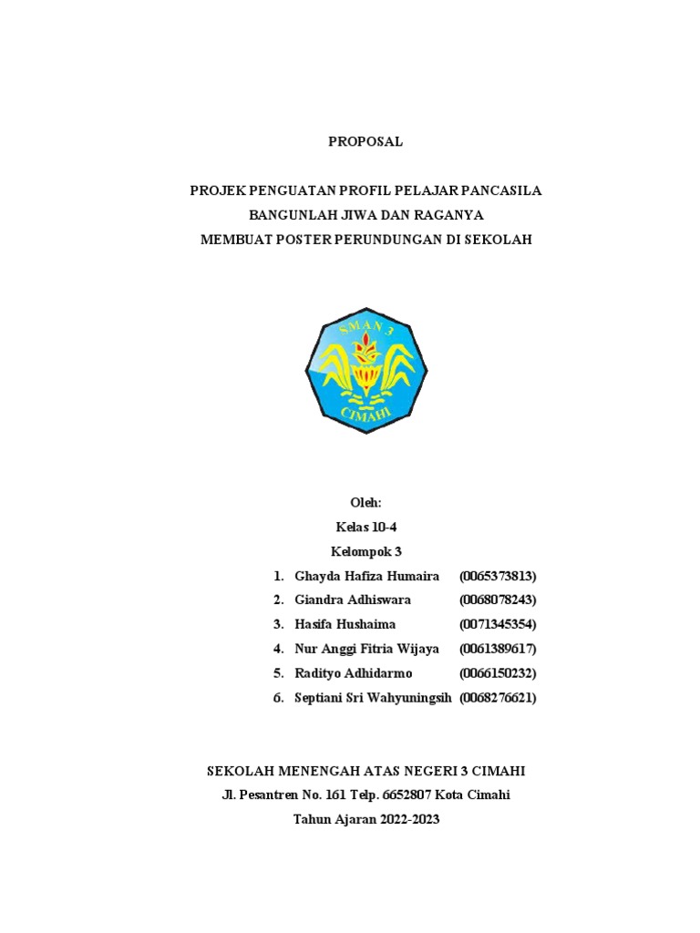 Proposal Kelompok 3 | PDF