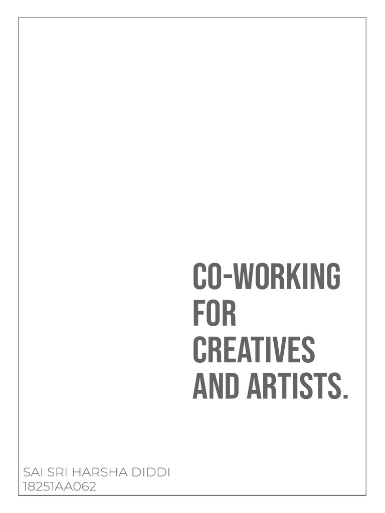 Coworking For Creatives | PDF | Creativity | Millennials