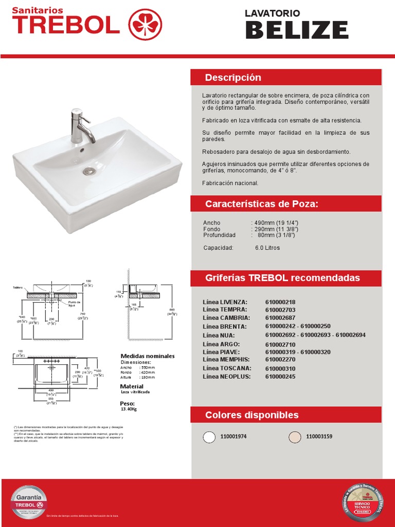 F.T. Lavatorios Trebol | PDF