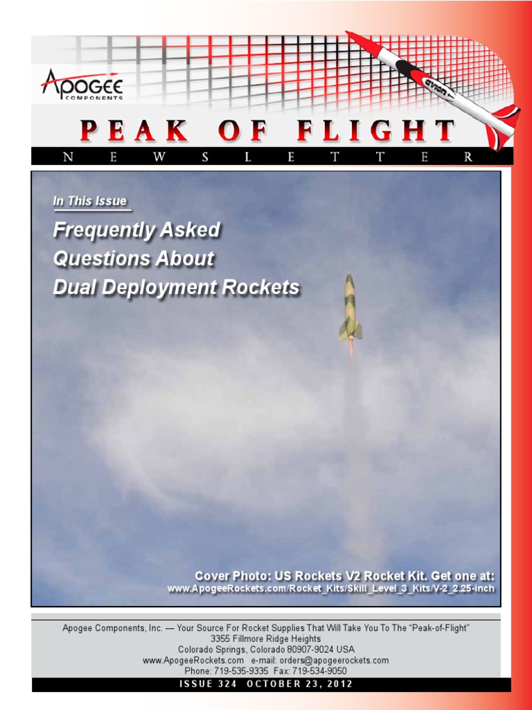 FAQs On Dual Deployment Rockets | PDF | Rocket | Parachute