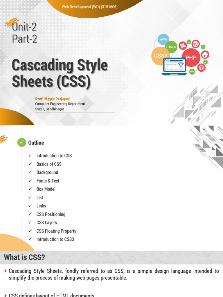 Unit - 2 - Part-2 | PDF | Html | Html Element