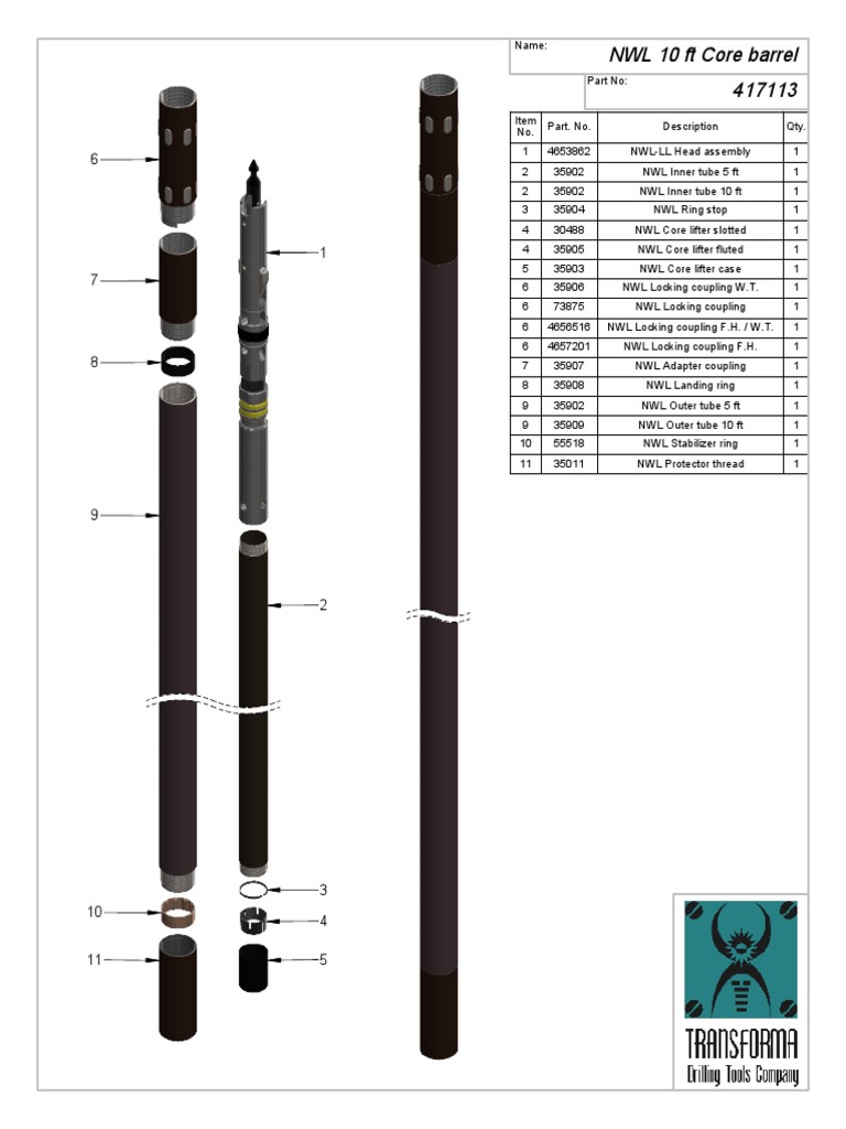 Core Barrel Tamaños Q | PDF