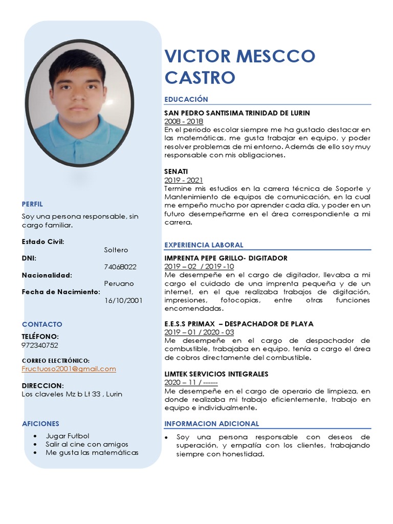 CV Victor Mescco | PDF