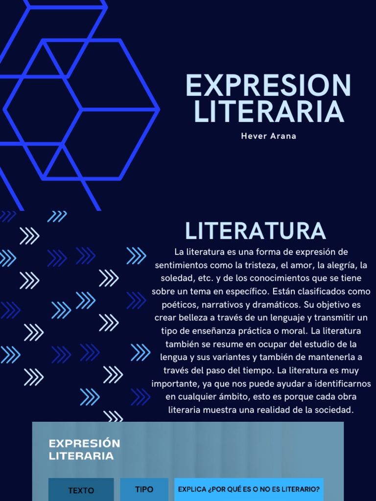 Expresion Literaria | PDF