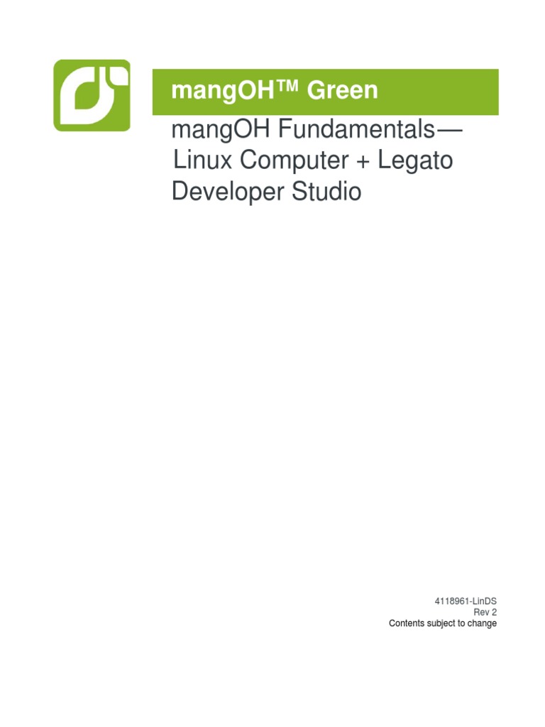 4118961-LinDS mangOH Green Fundamentals v2 | PDF | Integrated Development Environment ...