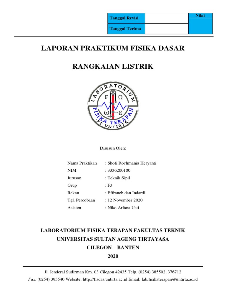 Laporan Praktikum Rangkaian Listrik | PDF