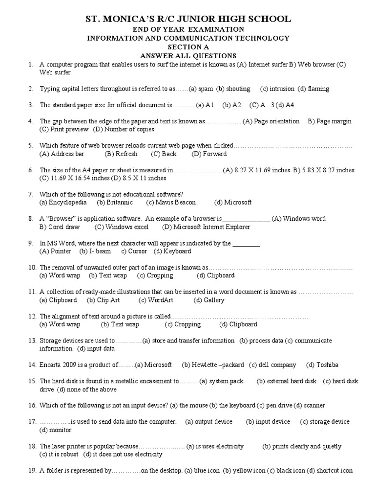Ict JHS 2 Final | PDF | World Wide Web | Internet & Web