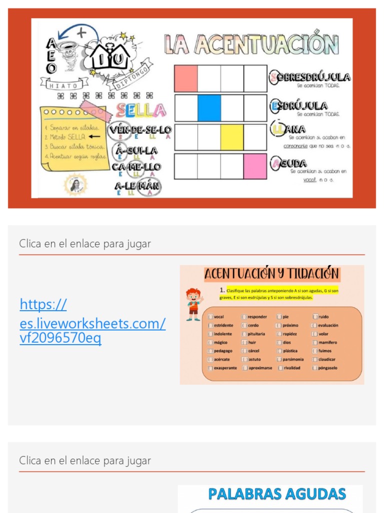 5º JUEGOS-ACENTUACION | PDF