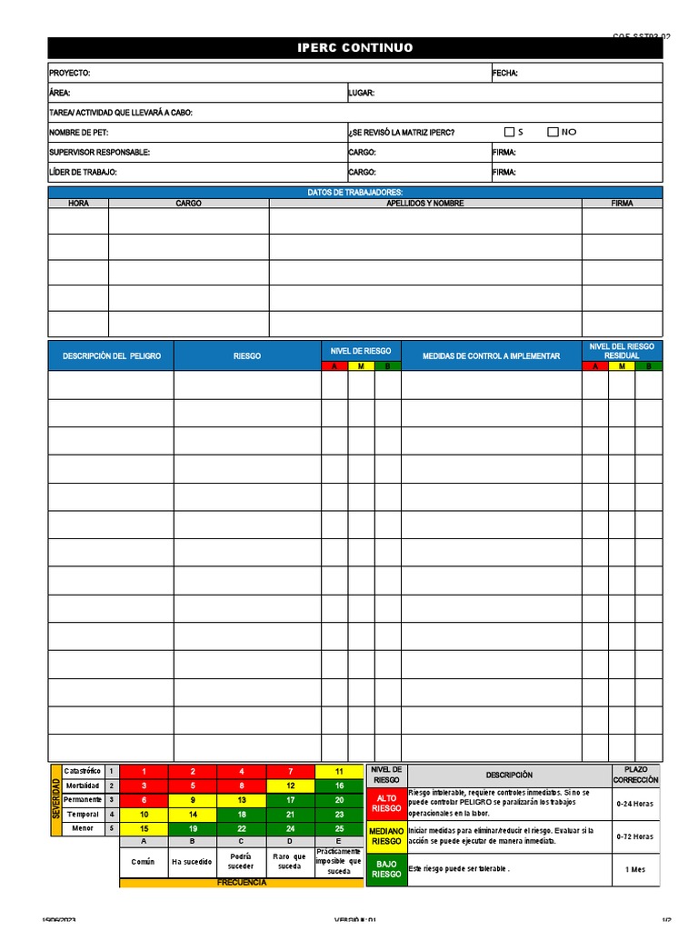 IPERC Continuo | PDF