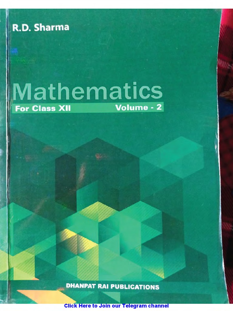 RD Sharma Class 12 Volume 2 | PDF