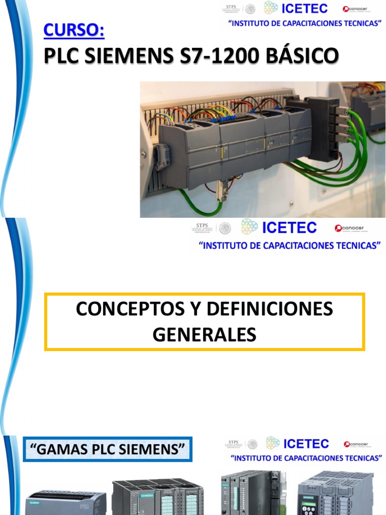 Curso Plc s7-1200 Conceptos Generales | PDF | Controlador lógico ...