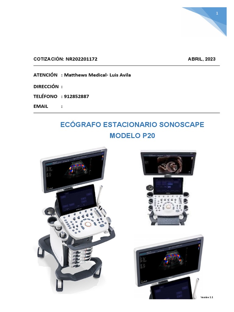 Sonoscape P20 | PDF Sonoscape P20 | PDF