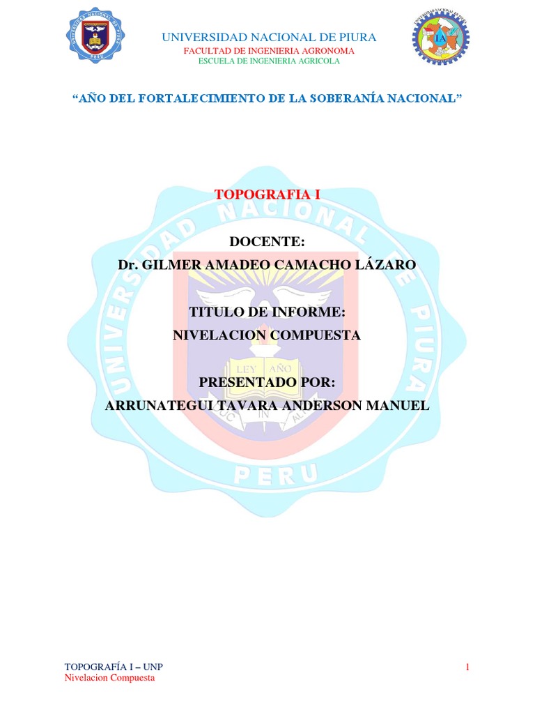 Nivelacion Compuesta Pdf