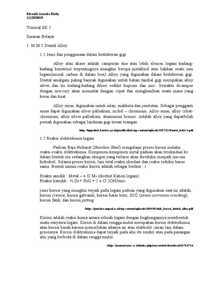 Tutorial SK 2 Rivandi | PDF