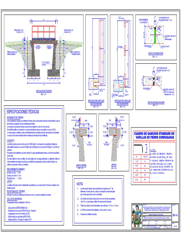 Plano de Detalles Constructivos Detalles Constructivos y Especificaciones Tecnicas | PDF
