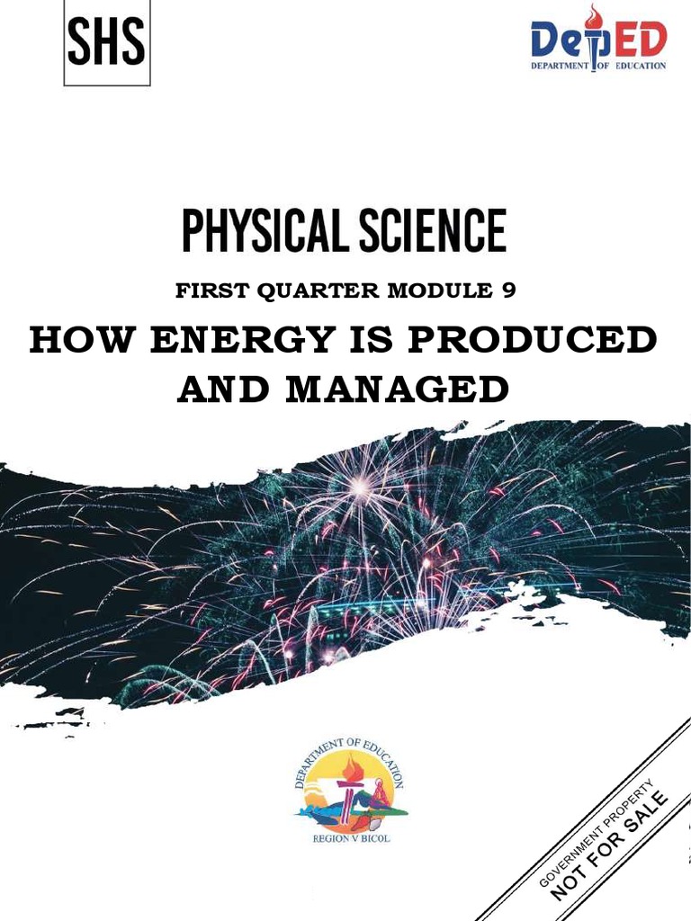 Core-Physical Science Q1 SLM - 9 | PDF | Fuels | Energy Development