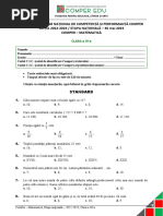 Teste Antrenament Comper - Clasa 3 | PDF