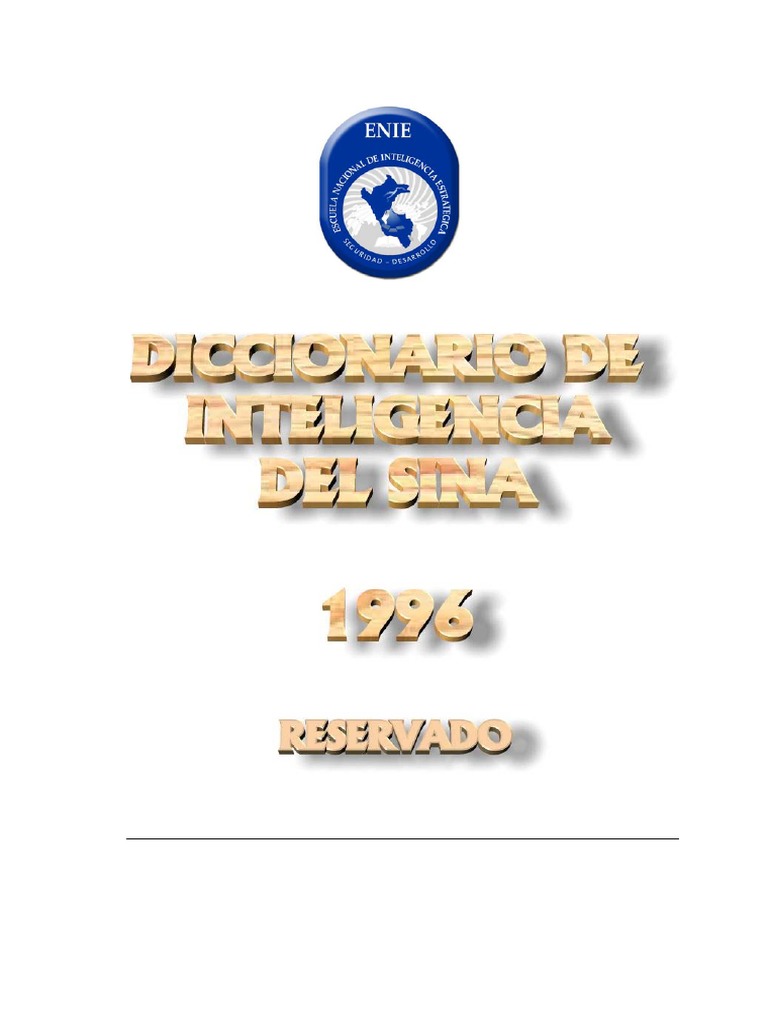 Diccionario de Inteligencia | PDF | Inteligencia | Bienes