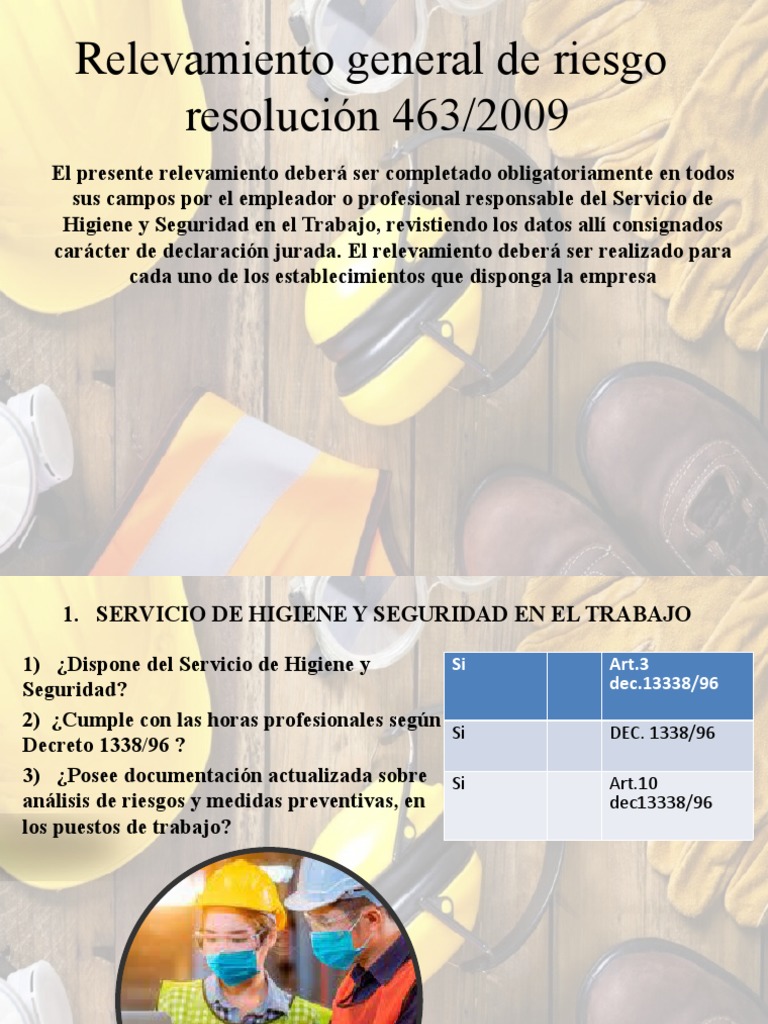 Relevamiento General de Riesgo | PDF | Seguridad y salud ocupacional