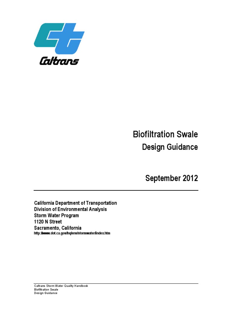 DG Biofiltration Swale 092712 A11y | PDF | Soil | Stormwater