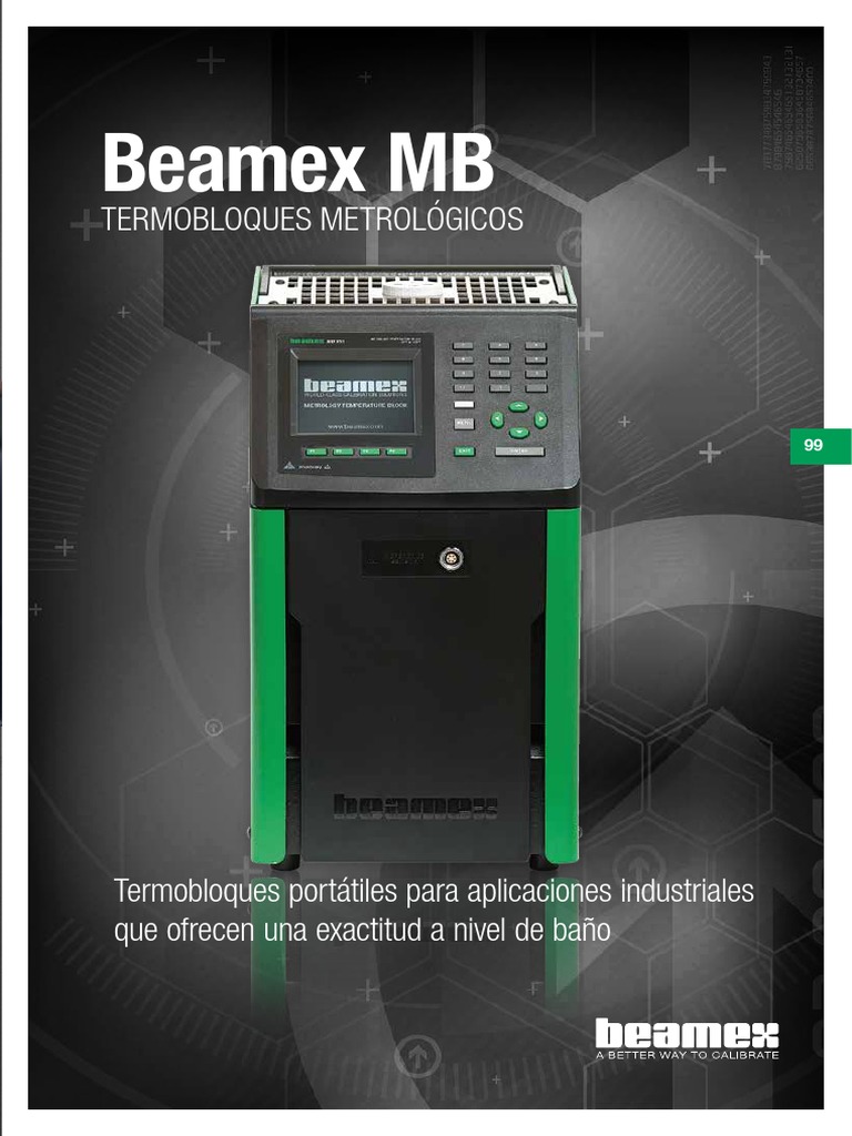 Beamex-FB-and-MB-Temperature-Blocks-ESP | PDF | Calibración | Metrología