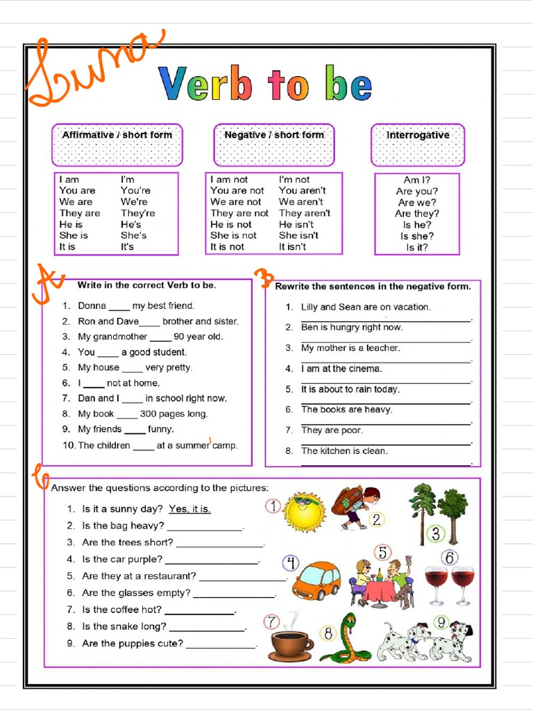English Verb To Be | PDF