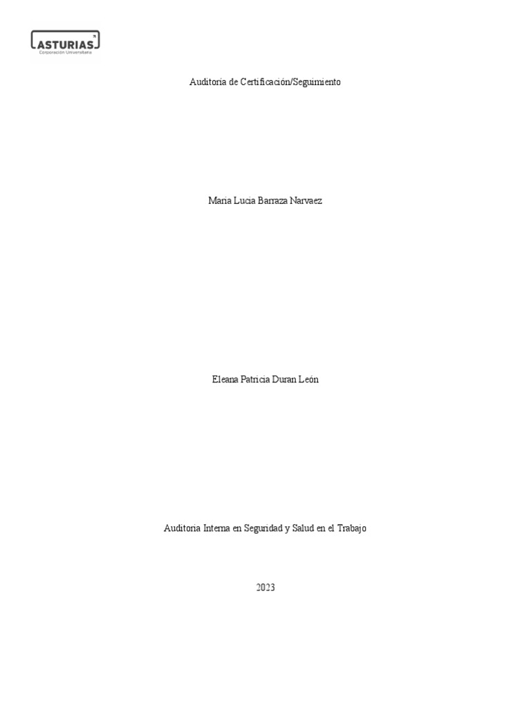 Auditoría SST: Planes y Seguimiento | PDF | Auditoría | Business
