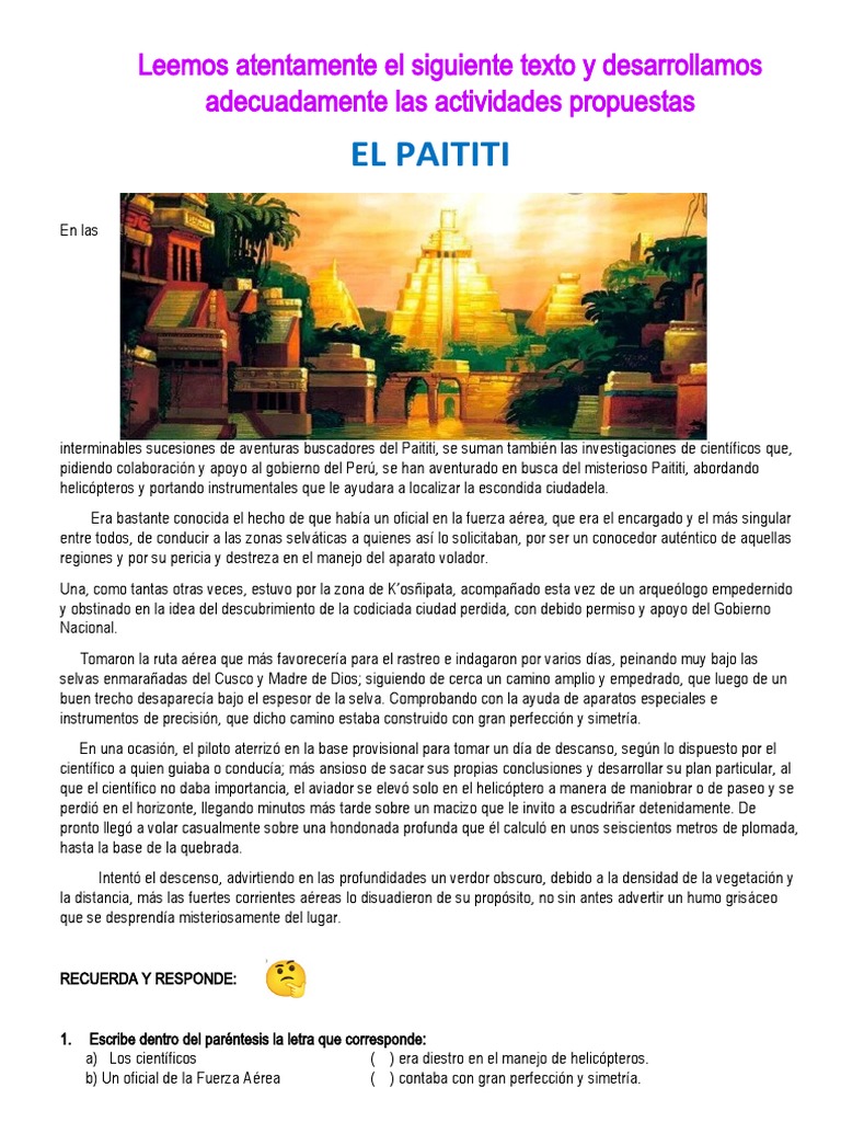 La Ciudad Perdida Pdf