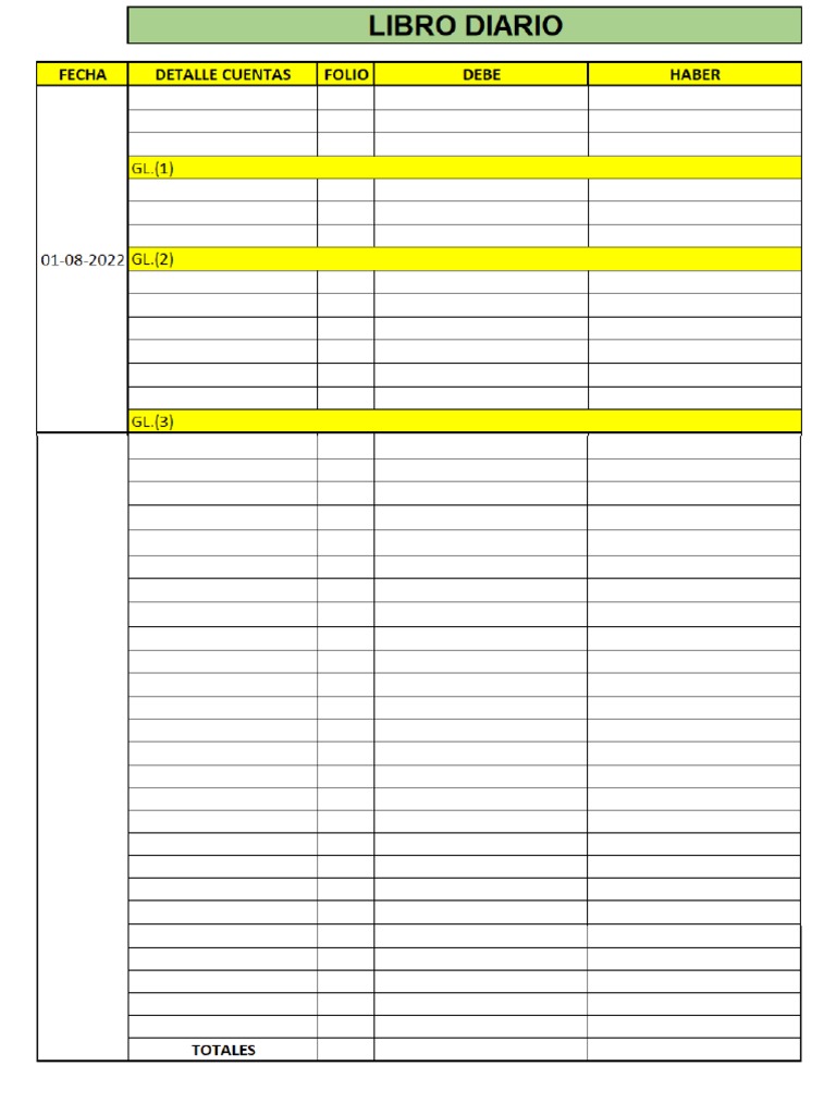 Formatos de Libros Contables | PDF