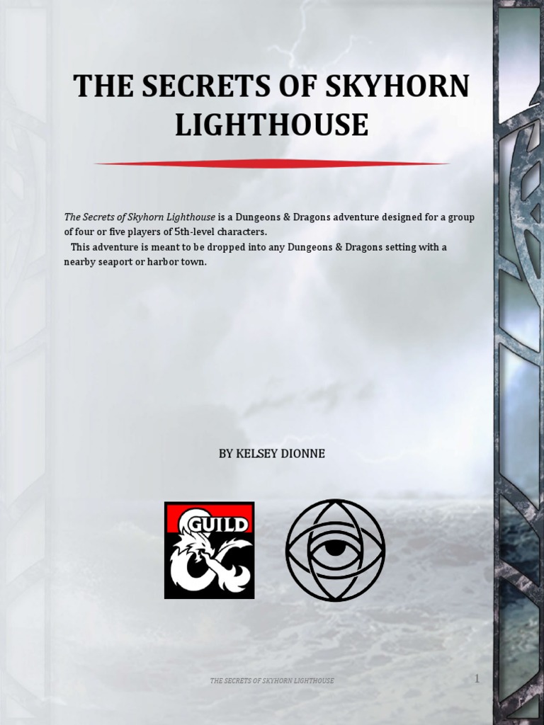 D&D 5e The Secrets of Skyhorn Lighthouse | PDF | Lighthouse