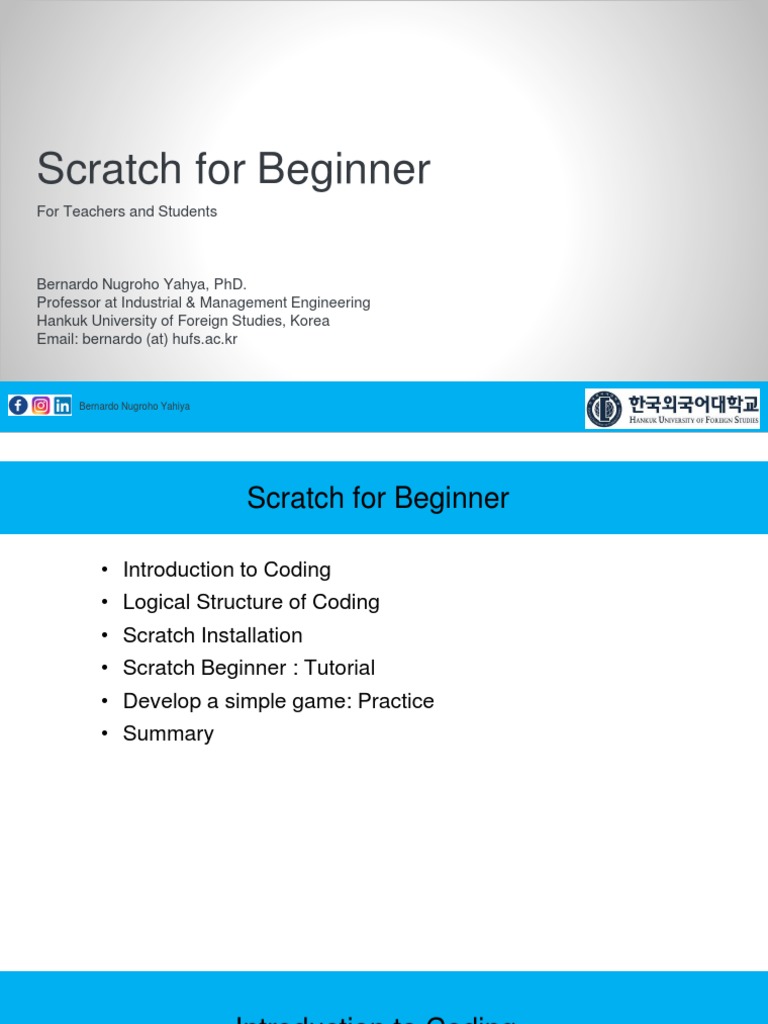 Scratch For Beginner | PDF