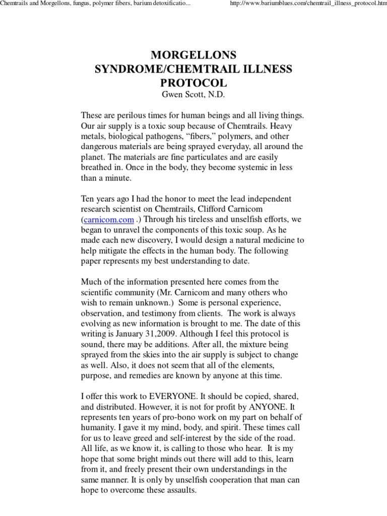 !chemtrails and Morgellons Fungus, Polymer Fibers, Barium ...