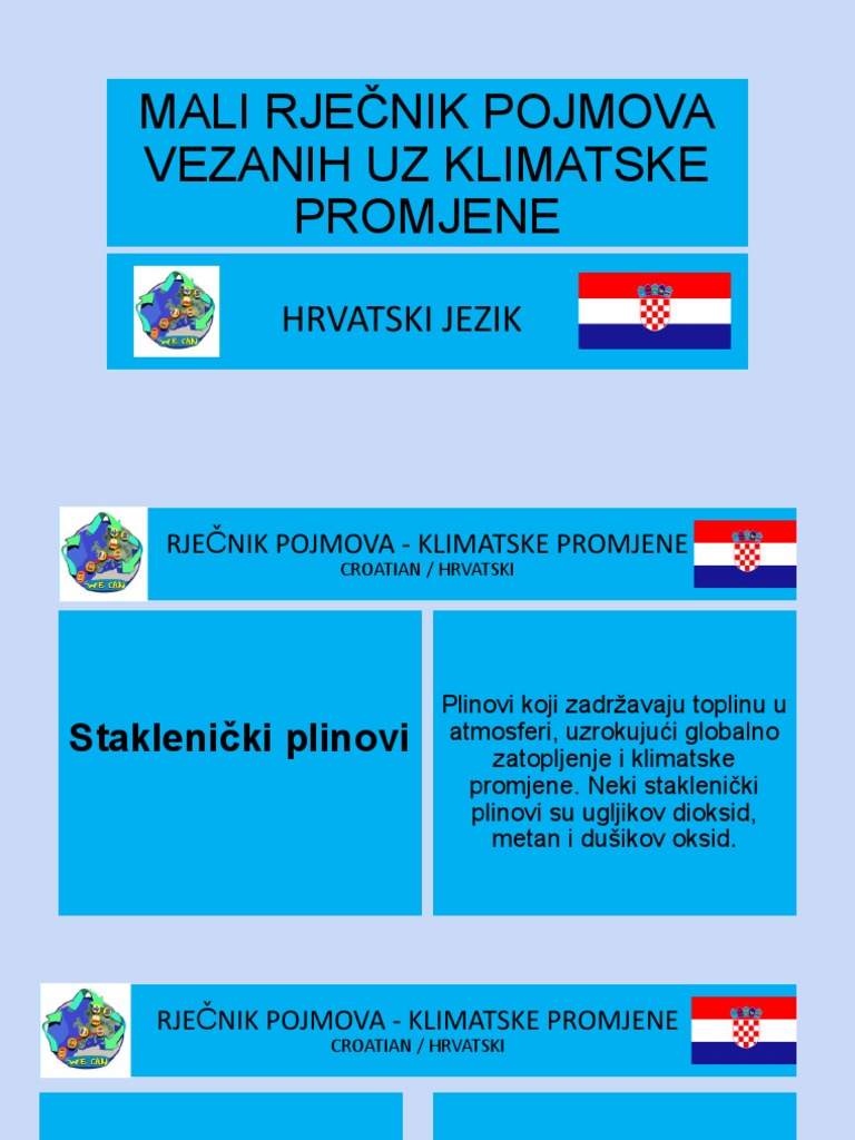 Cimate Change Dictionary - HR | PDF