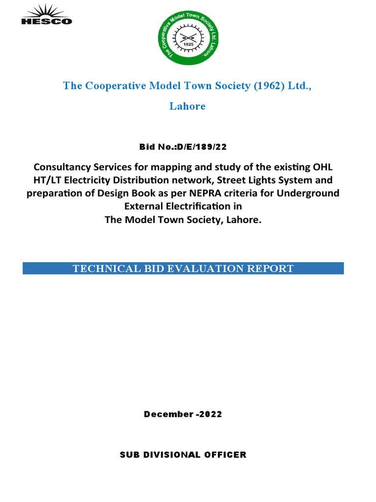 Bid 189-22 - Bid Evaluation | PDF | Irs Tax Forms | Taxes
