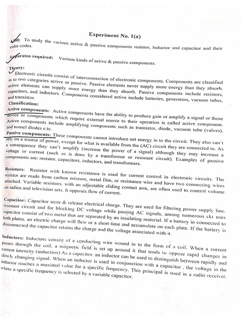 Electronics Practical | PDF