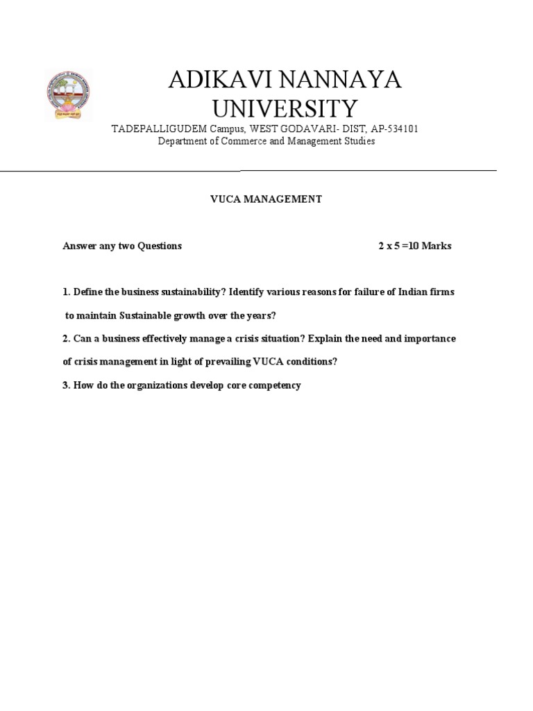 VUCA MANAGEMENT | PDF