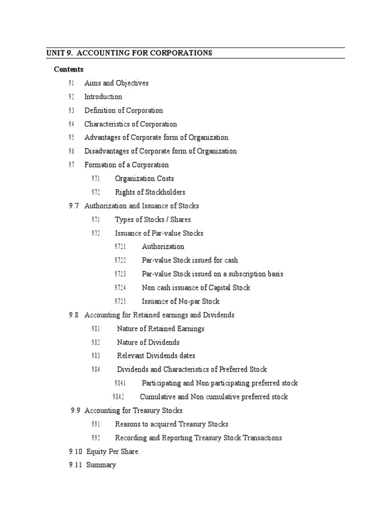Accounting For Corporation | PDF | Business | Law