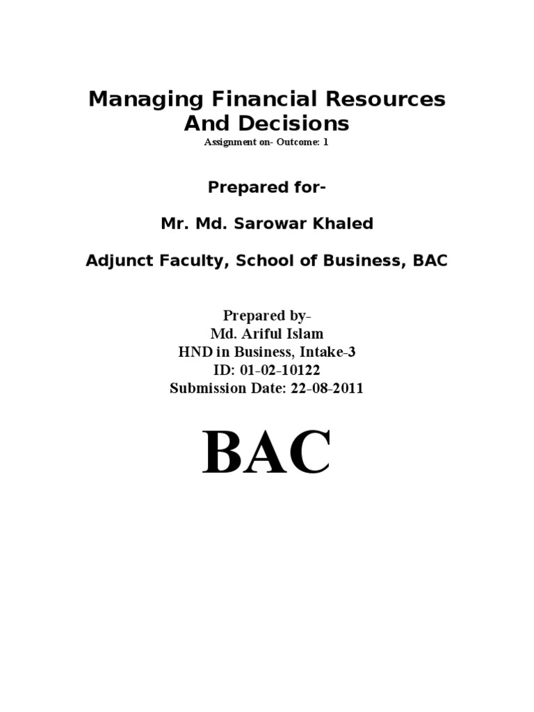 Financial Resources 1 | PDF | Loans | Financial Capital