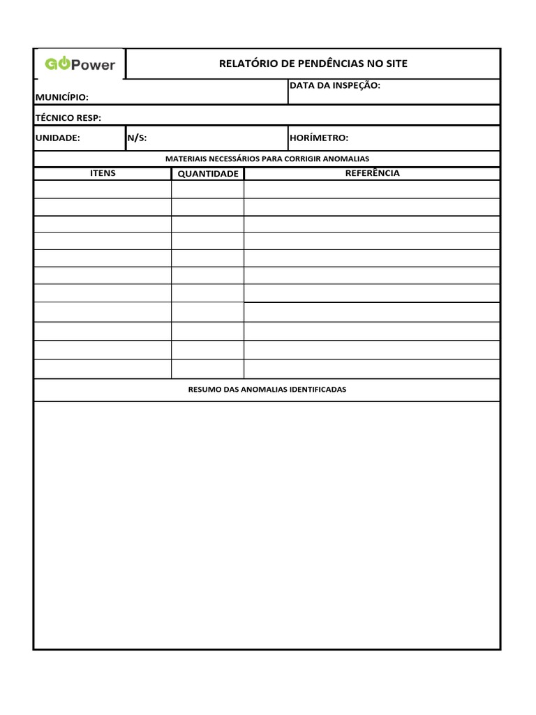 RELATORIO DE PENDENCIAS | PDF