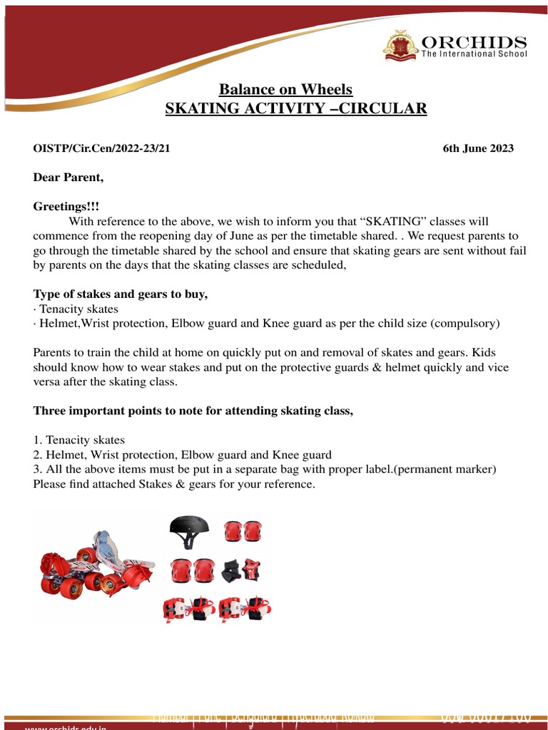 Skating Circular.f | PDF