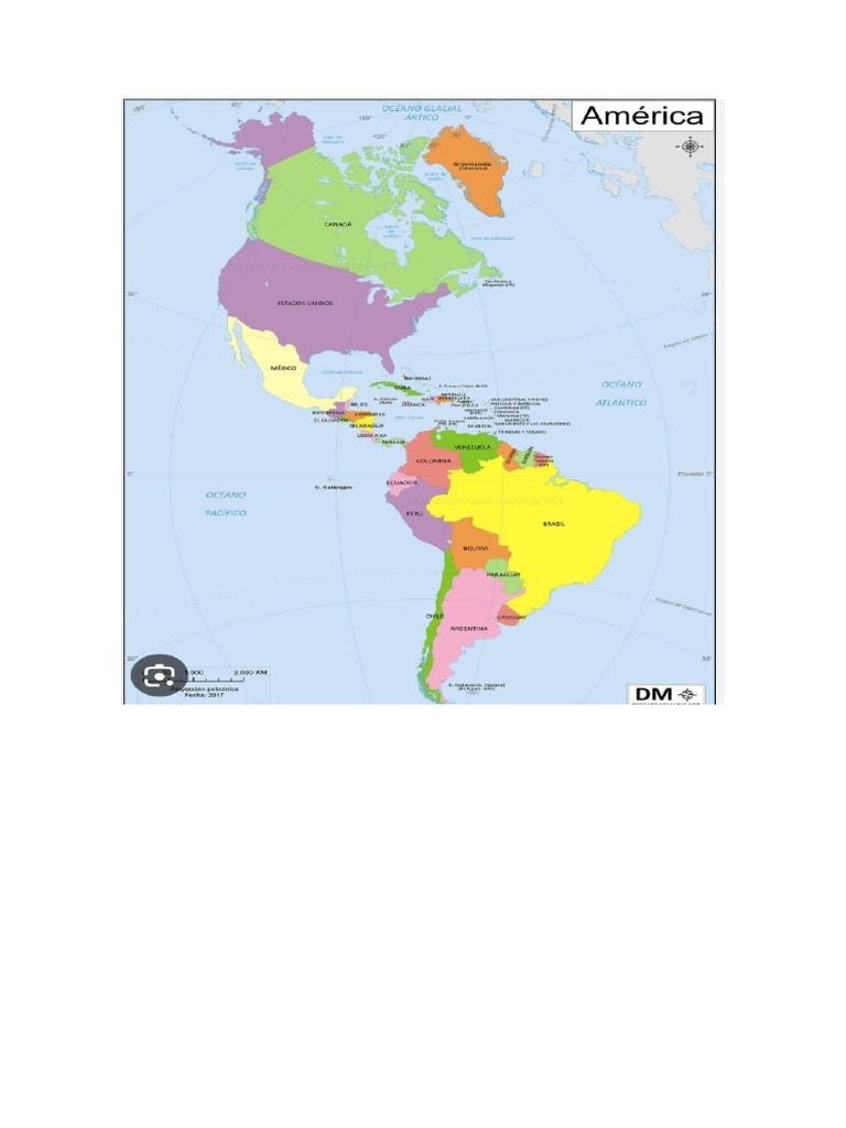 mapa de america | PDF