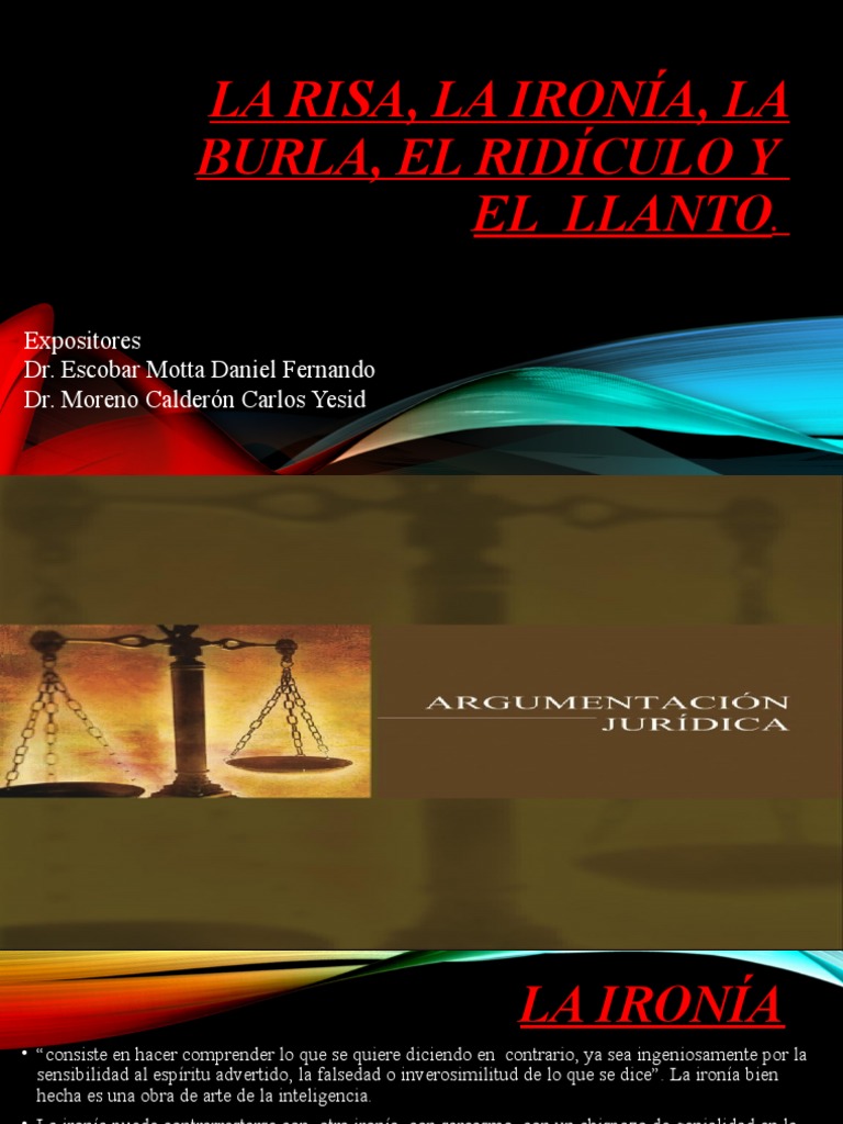 Argumentacion Risa | PDF | La risa | Ironía