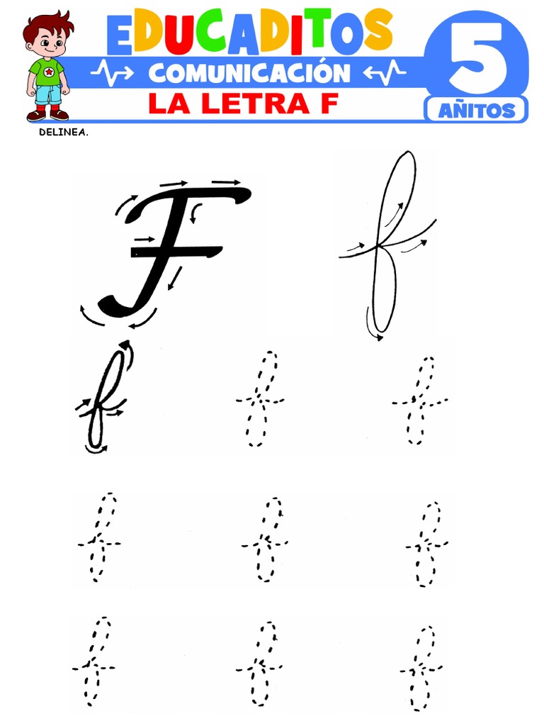 La Letra F para Ninos de 5 Anos | PDF