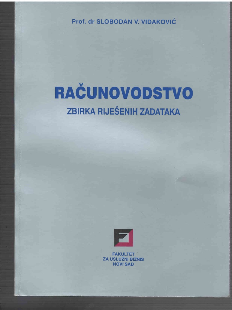 Zbirka računovodstvo | PDF