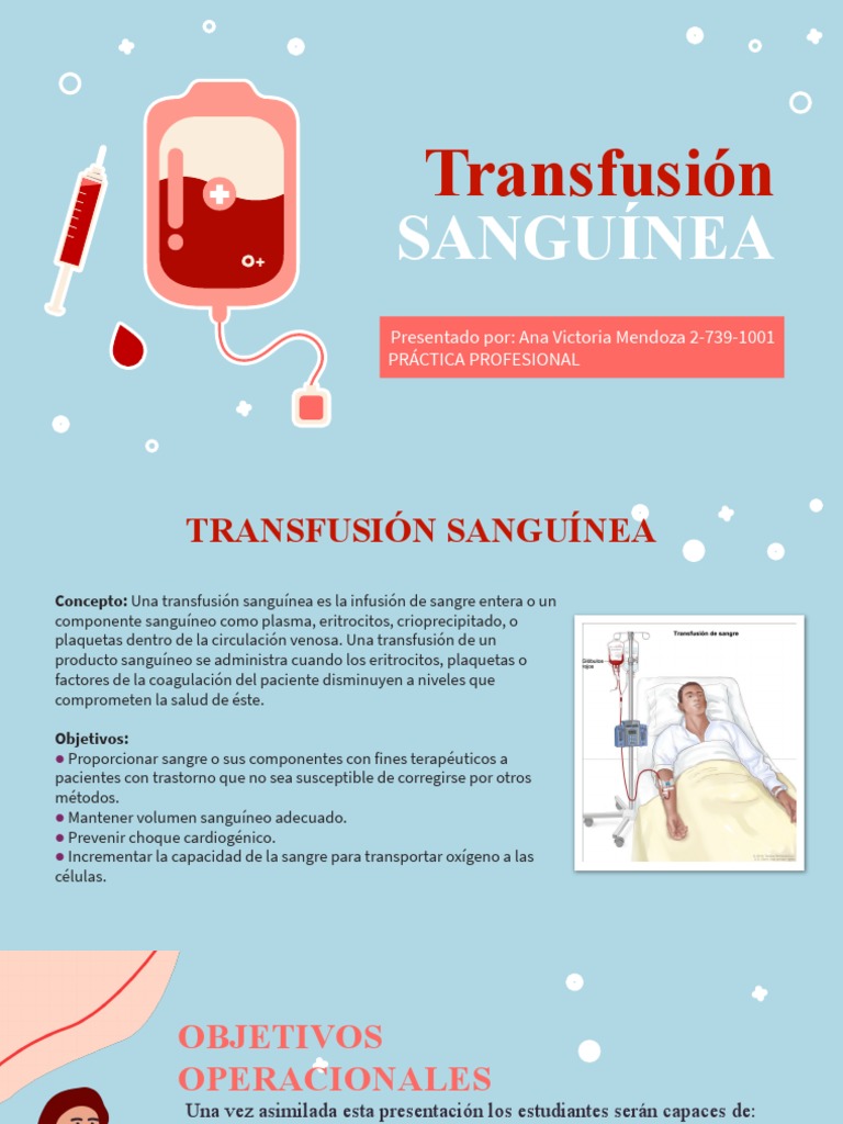 Transfusión de Sangre | PDF | Sangre | Transfusión de sangre
