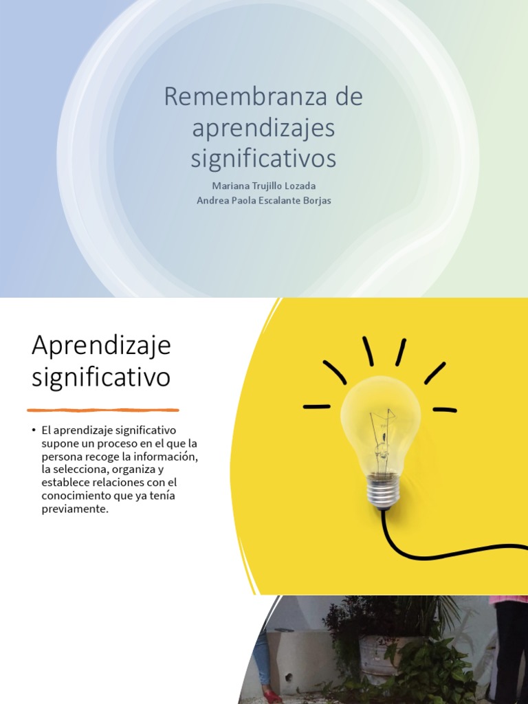 Aprendizaje Significativo | PDF