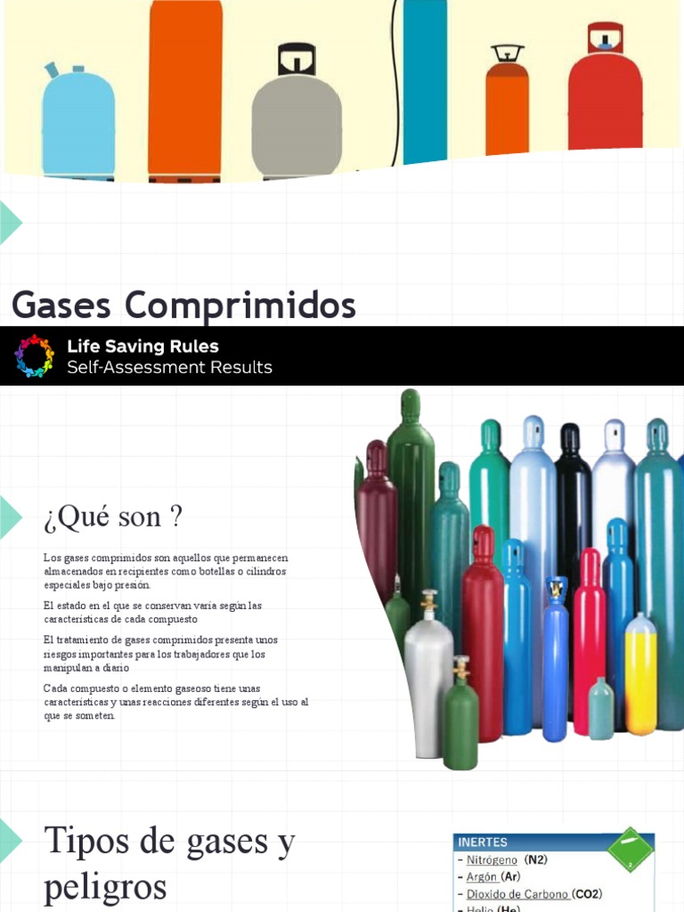 Gases Comprimidos | Descargar gratis PDF | Gases | Oxígeno