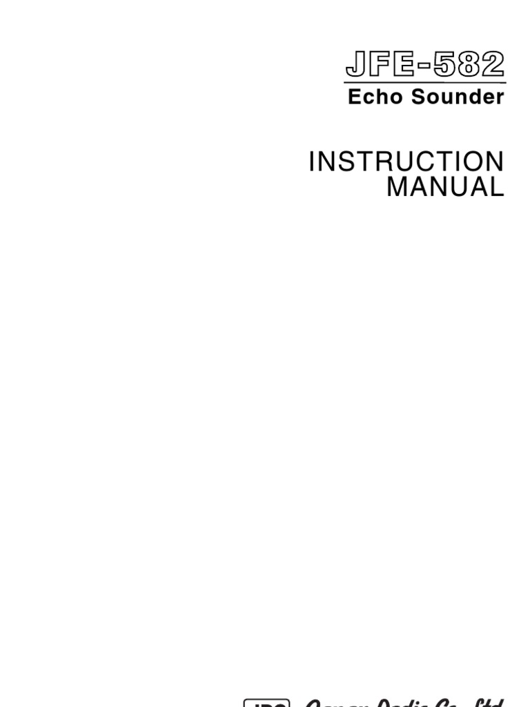 JFE-582 Instruction Manual | PDF | Electric Shock | Power Supply