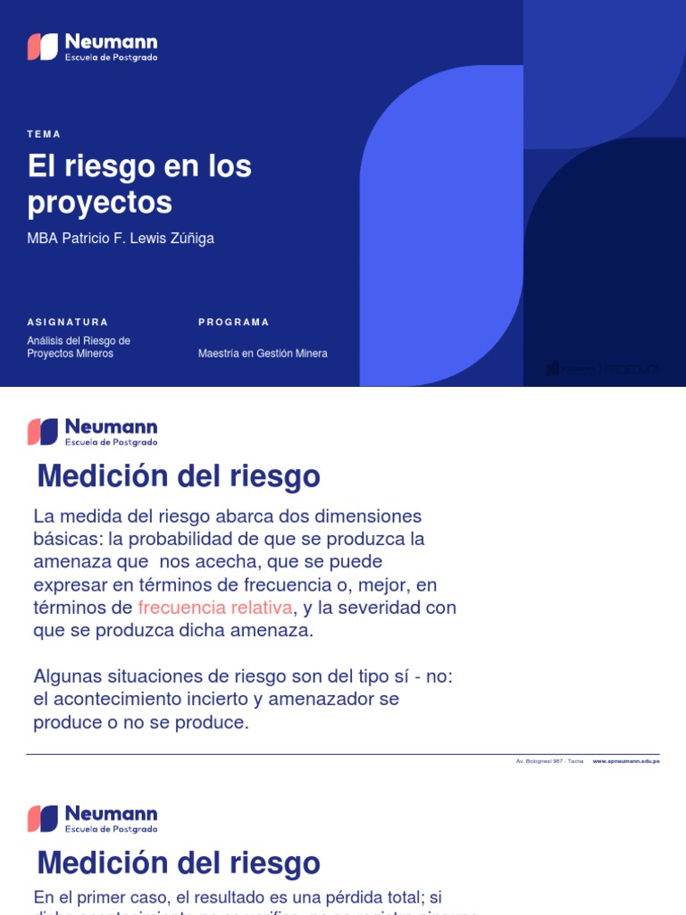 2 Riesgo en Proyectos | PDF | Riesgo | Desviación Estándar